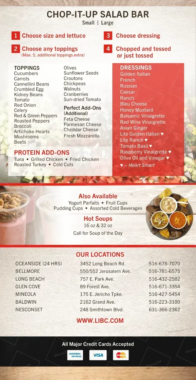 Long Island Bagel Cafe Menu and Prices: Full Menu with July 2026 ...