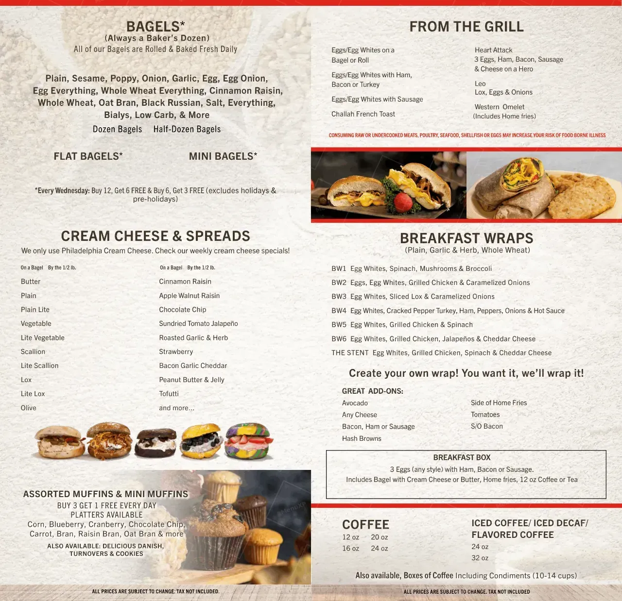 Long Island Bagel Cafe Menu and Prices: Full Menu with July 2026 ...